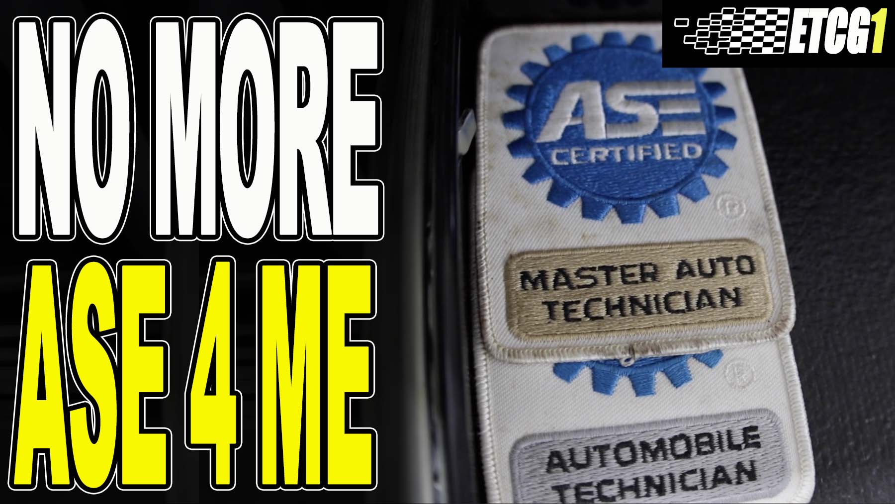 No More ASE for Me - EricTheCarGuy