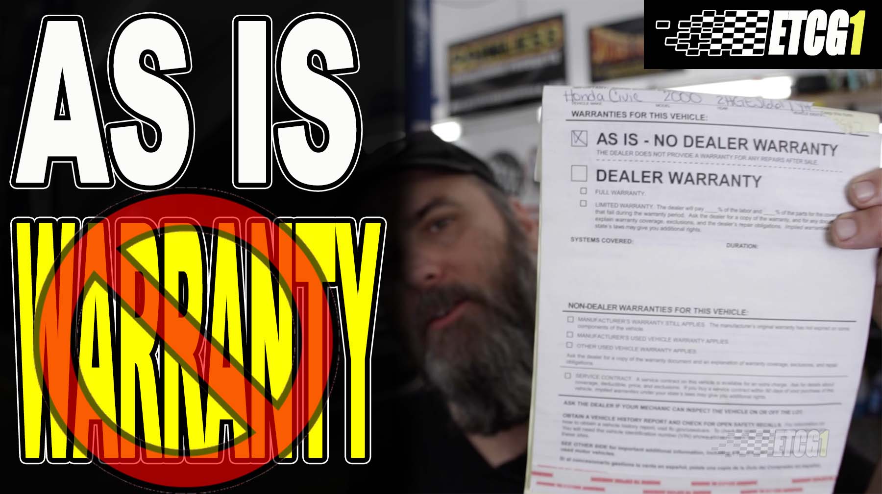 “As Is” Car Sales, What You Should Know - EricTheCarGuy